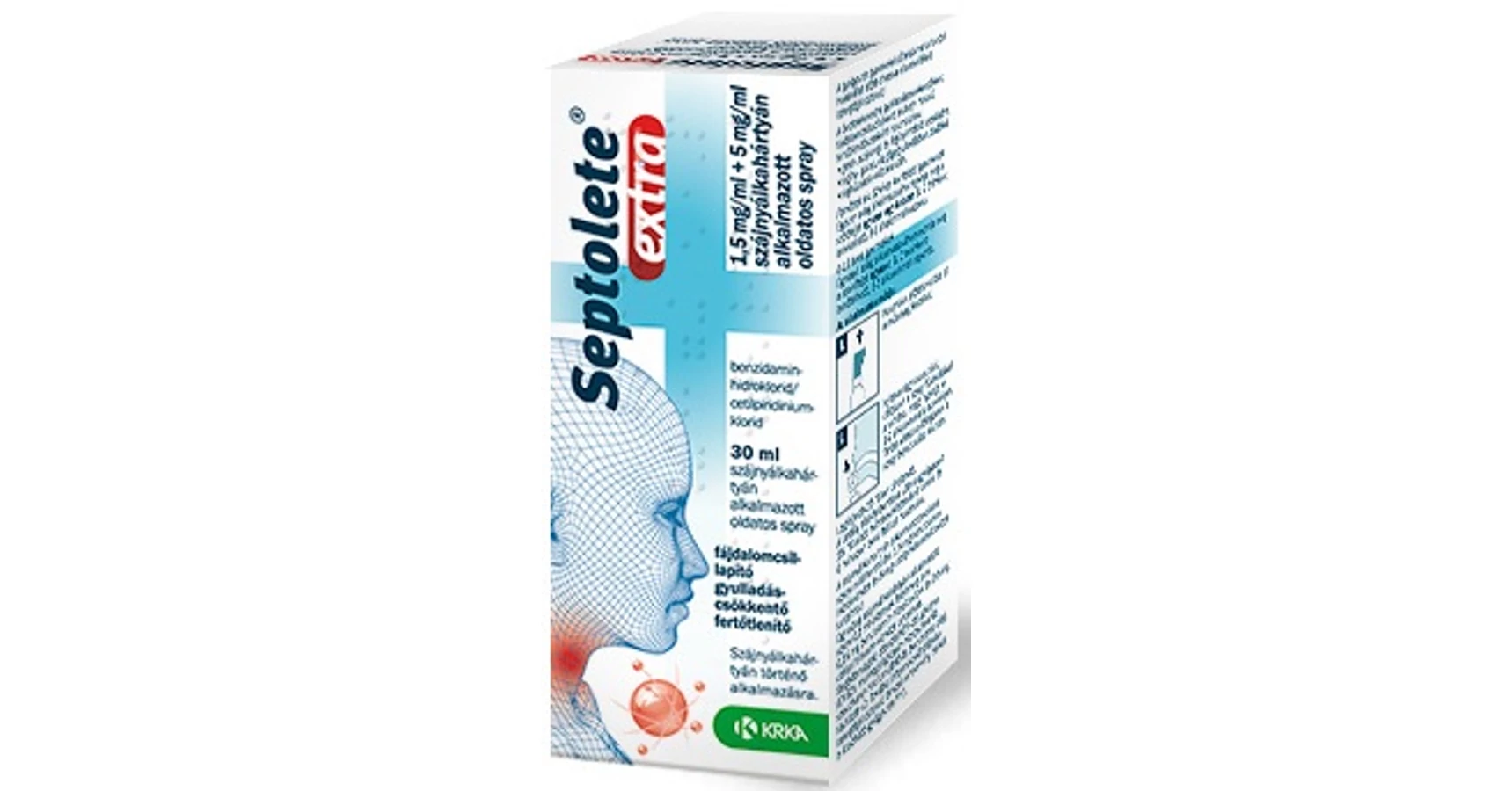 Septolete Extra 1,5mg/Ml+5mg/Ml Szájnyh Old Spray 1x30ml - Gondviselés ...