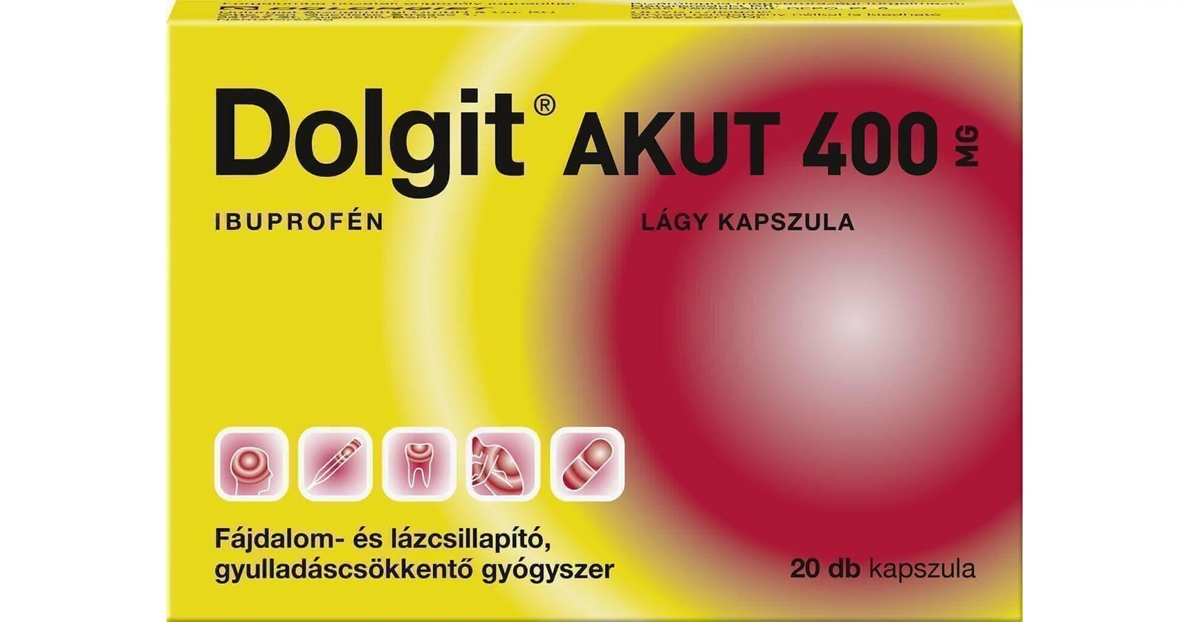 Dolgit AKUT 400 mg lágy kapszula 20x - Gondviselés Patika