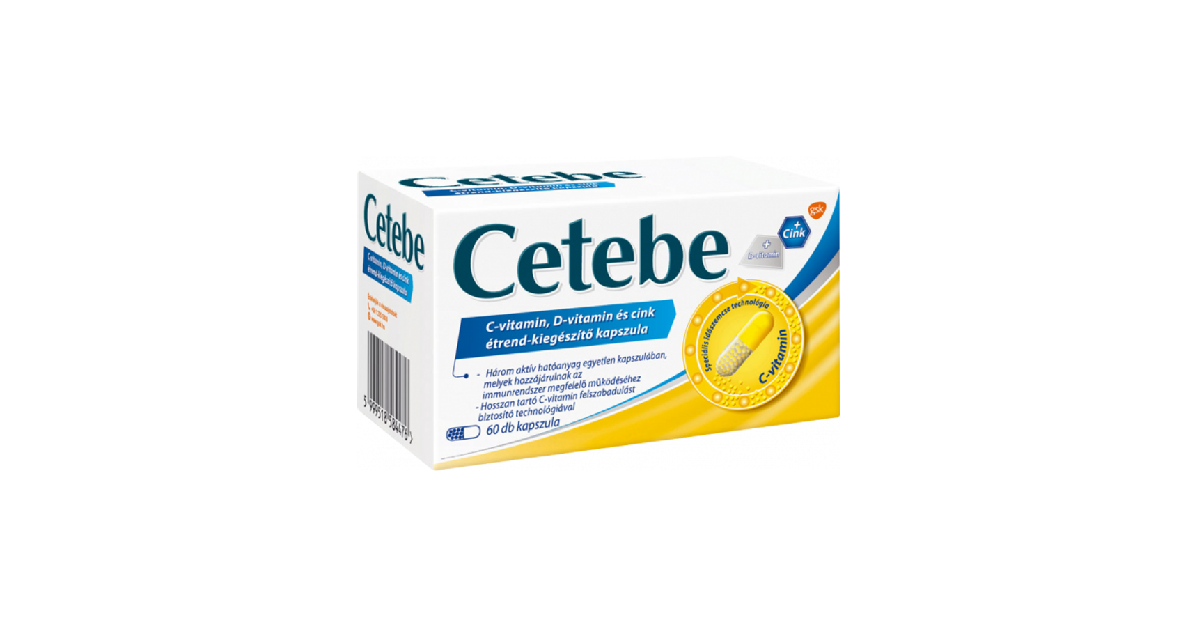 Cetebe C-Vitamin+ Cink+ D-Vitamin Kapszula - Gondviselés Patika