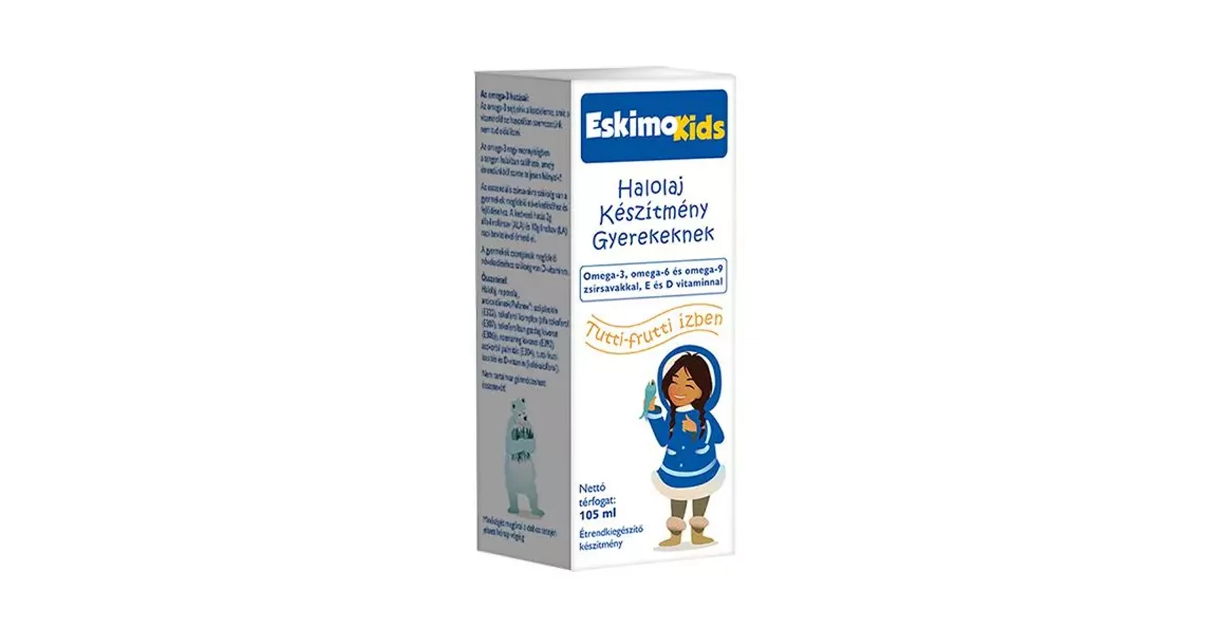 Eskimo Kids halolaj gyerekeknek tutti-frutti ízben 105 ml - Gondviselés ...
