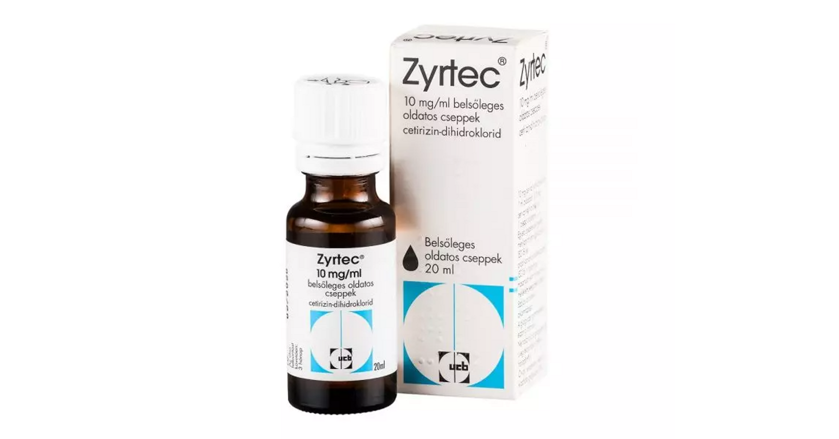 Zyrtec 10 mg/ml belsőleges oldatos cseppek 20ml - Gondviselés Patika