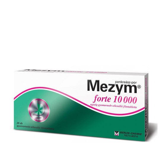 Mezym Forte 10 000 Filmtabletta 20x - Berlin-Chemie - Gondviselés Patika
