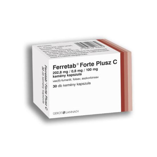 FERRETAB FORTE PLUSZ C-VITAMIN KAPSZULA 30X - Gondviselés Patika
