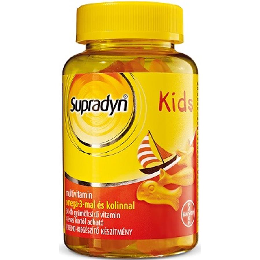 Supradyn Kids Multivitamin + Omega-3 Gumicukor 30x - Bayer ...