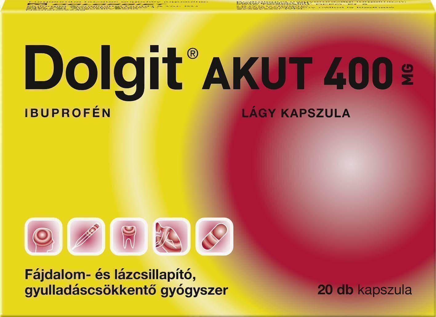 Dolgit AKUT 400 mg lágy kapszula 20x - Gondviselés Patika