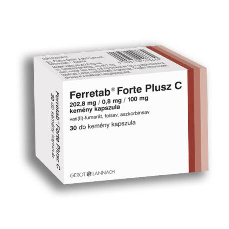 FERRETAB FORTE PLUSZ C-VITAMIN KAPSZULA 30X - Gondviselés Patika
